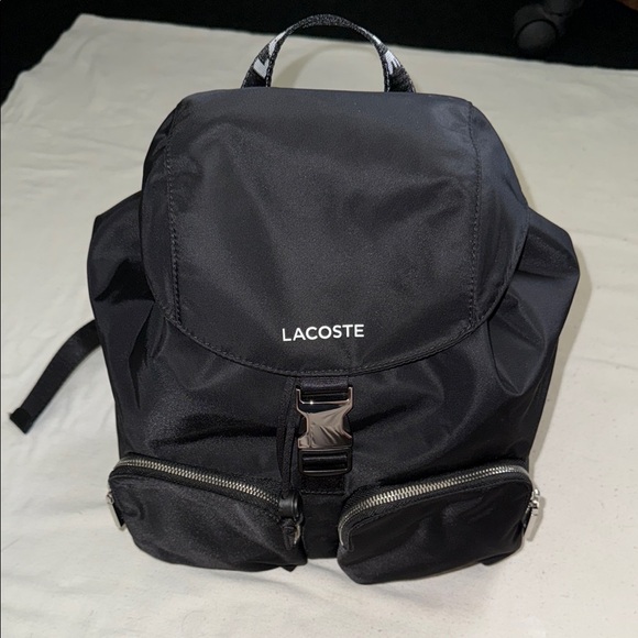 Lacoste | Bags | Lacoste Unisex Black Backpack | Poshmark
